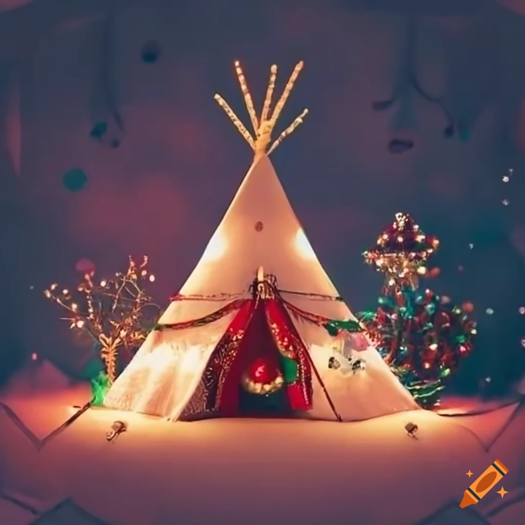 Christmas tipi on Craiyon