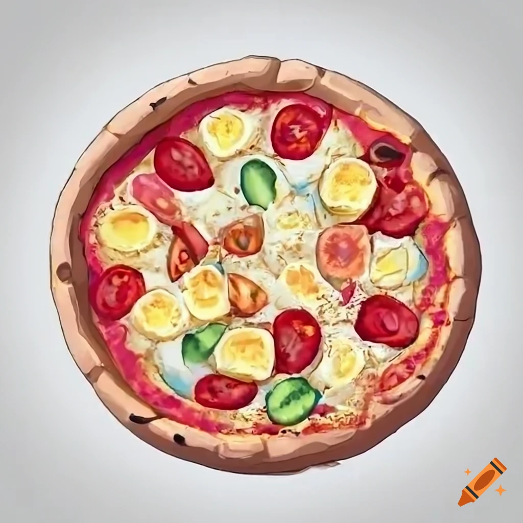 Delicious pizzas topped with cheese, pineapple, and tomato slices on Craiyon