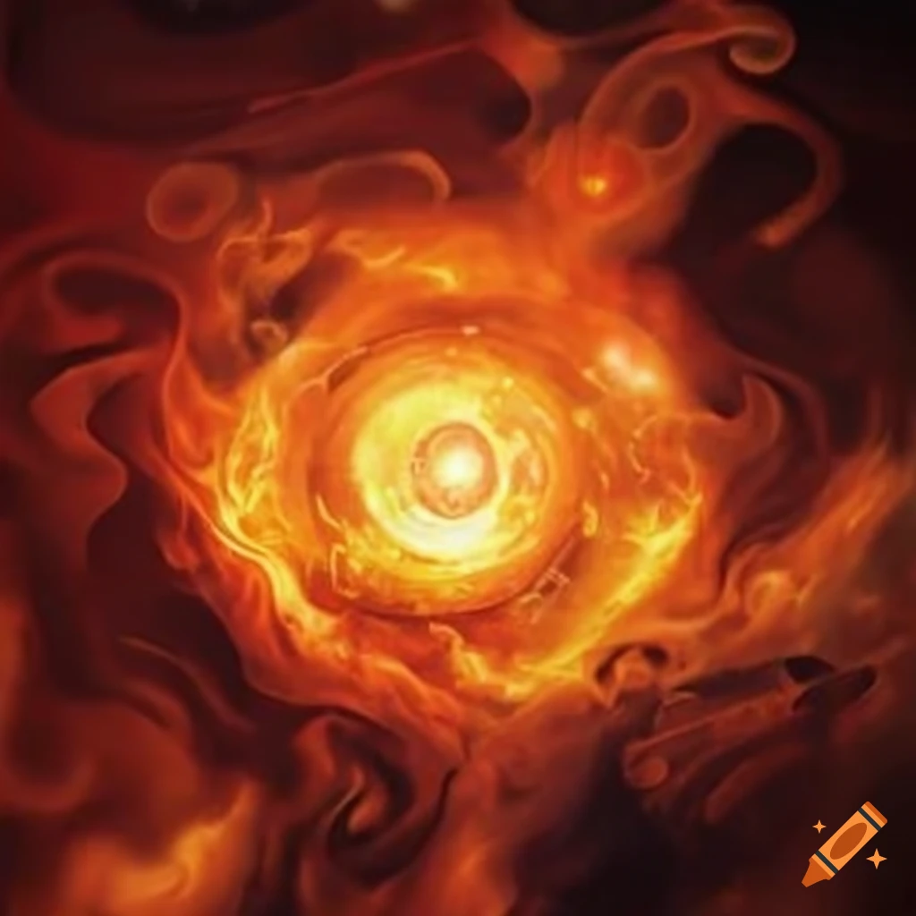 Celestial fire on Craiyon