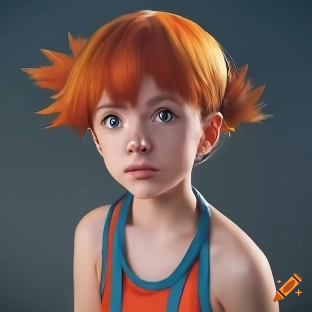 Realistic Depiction Of Misty From Pokemon Season 1 On Craiyon