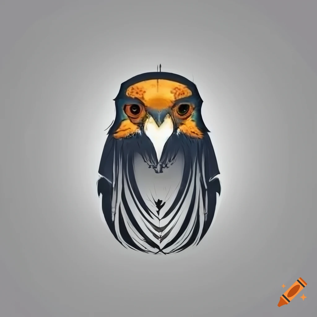 Fierce falcon logo on white background on Craiyon