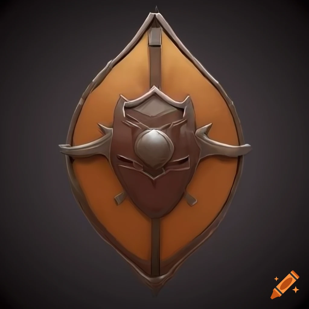 Fantasy stylized shield on Craiyon