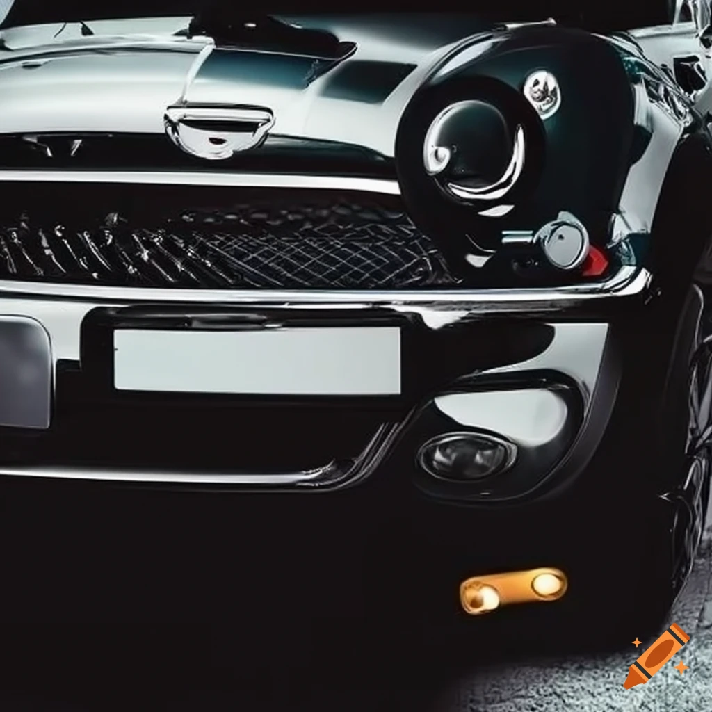 Futuristic mini cooper car on Craiyon