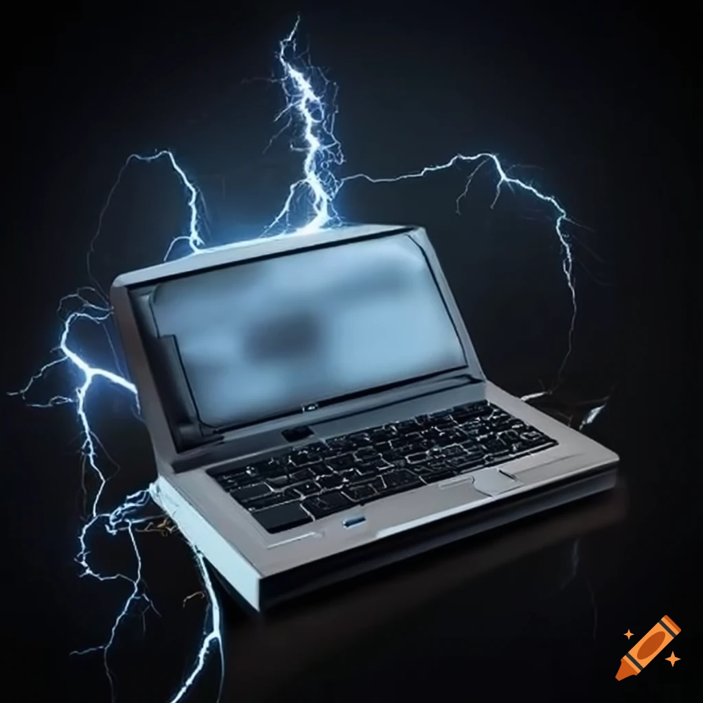 Personal computer damaged by electrical surge on Craiyon