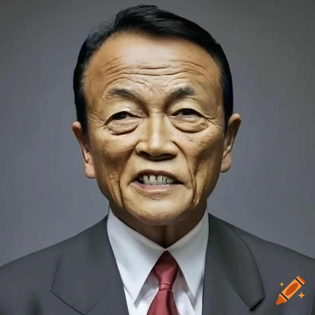 Tarō asō, japanese politician on Craiyon