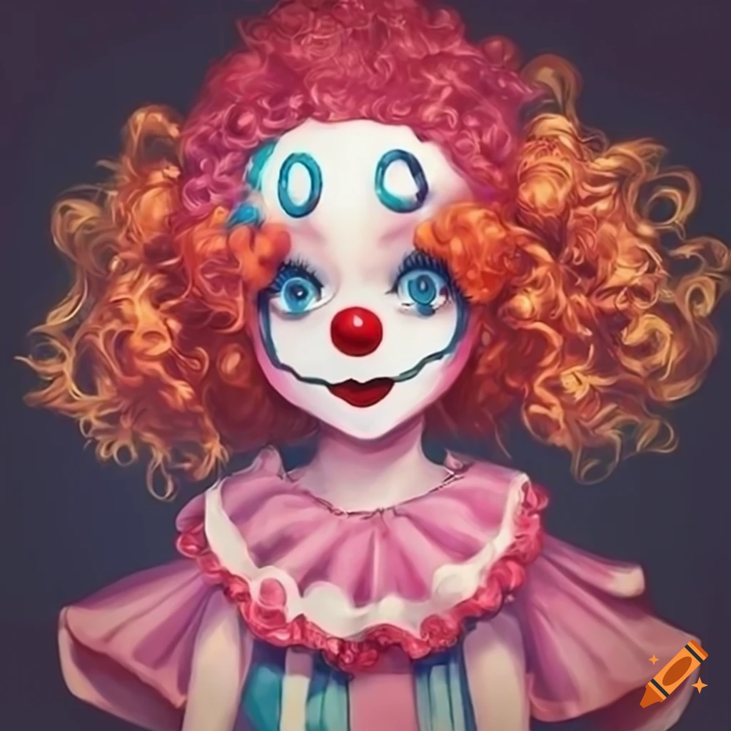 Clown girl on Craiyon