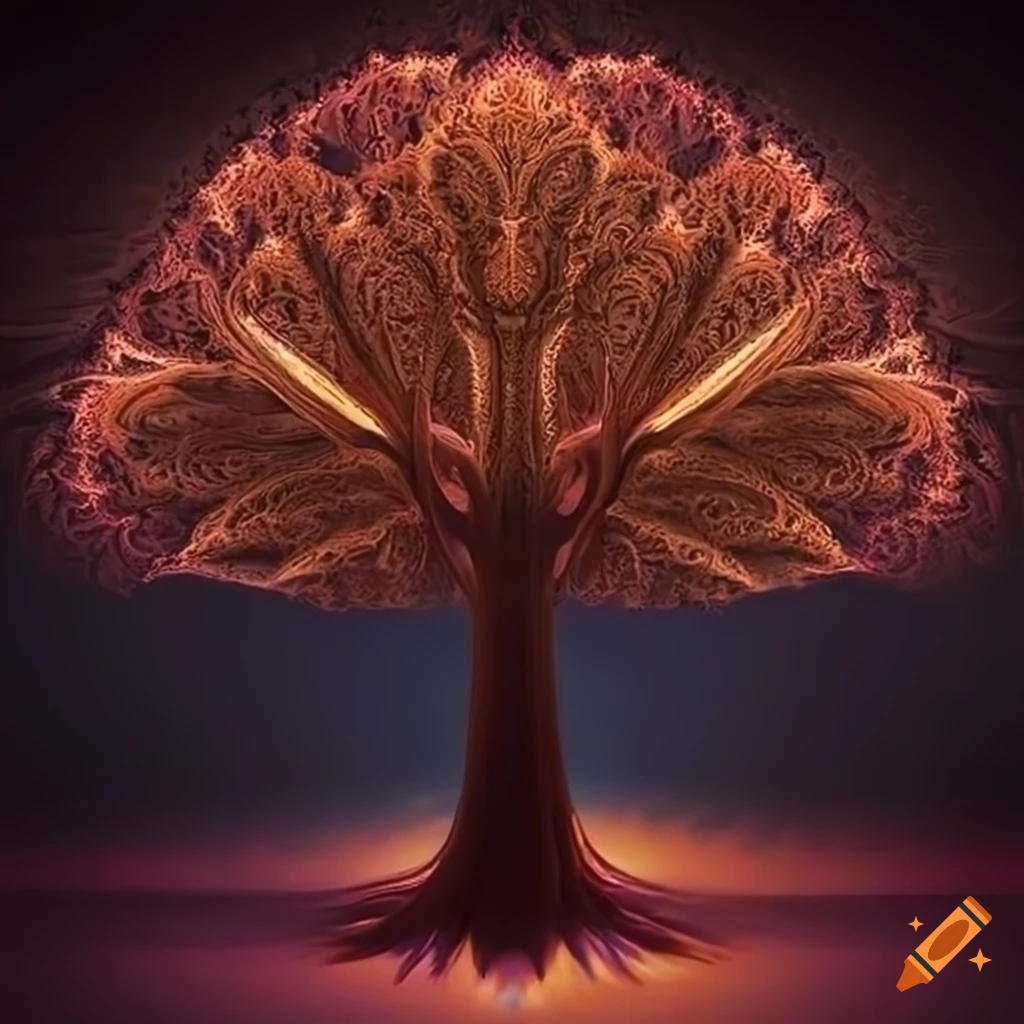 Fractal trees on Craiyon