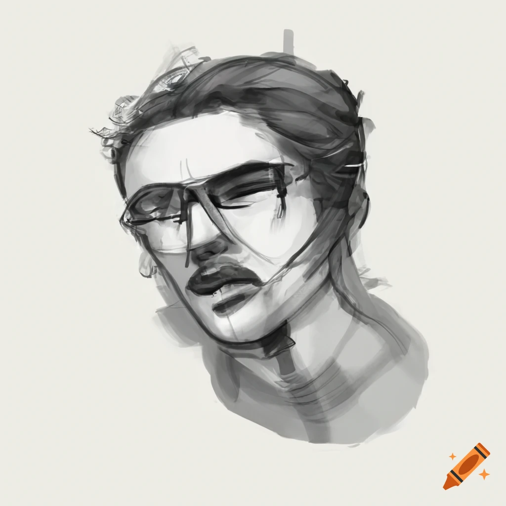 Rough sketch on Craiyon