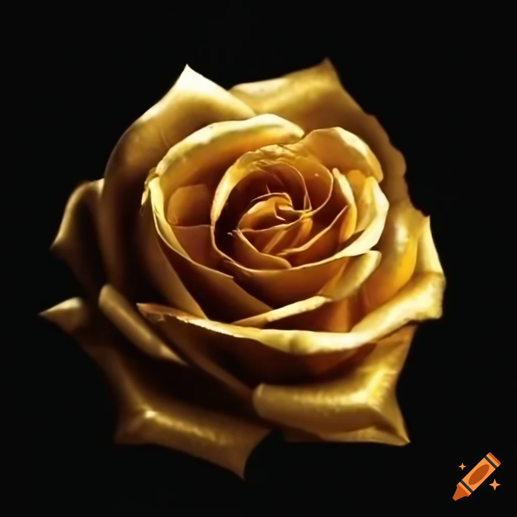 Golden rose on Craiyon