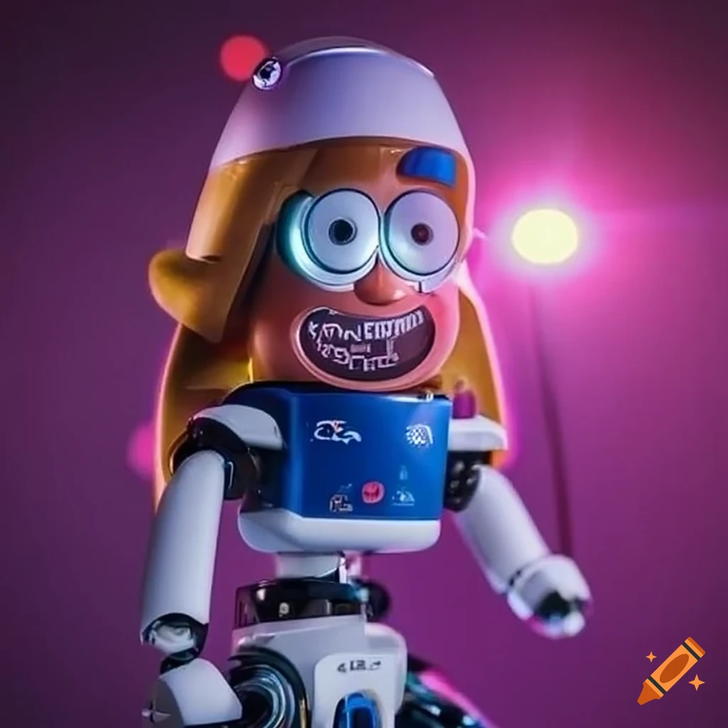 Mabel pines transforming into a robot on Craiyon