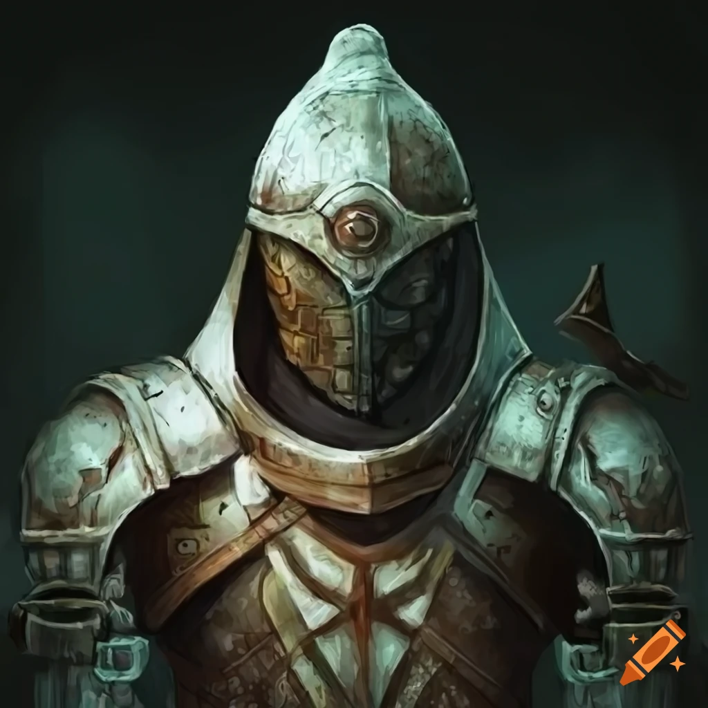 Highly detailed concept art of a wizard in armor in a fallout setting ...