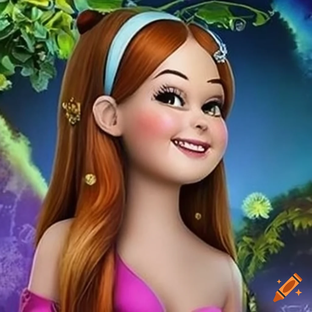 Photo-realistic mabel pines as the goddess venus on Craiyon