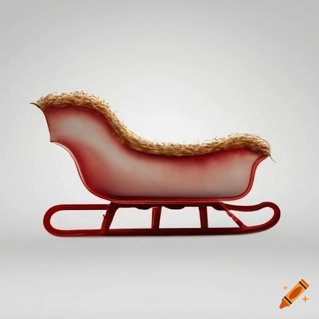 Top view of a sleigh on Craiyon