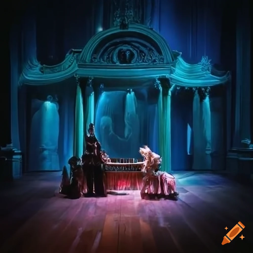 Elegant opera theater on Craiyon