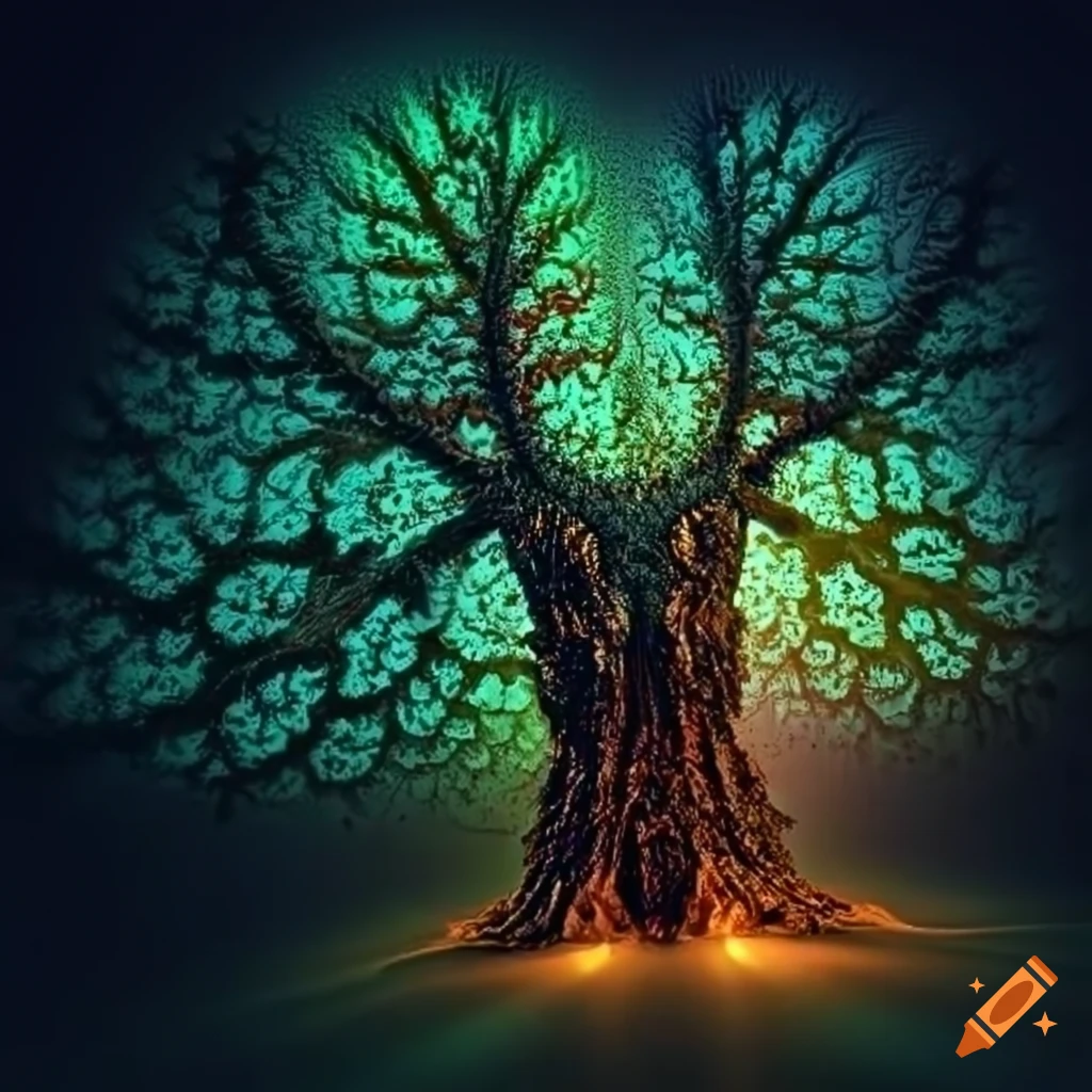 Fractal trees on Craiyon