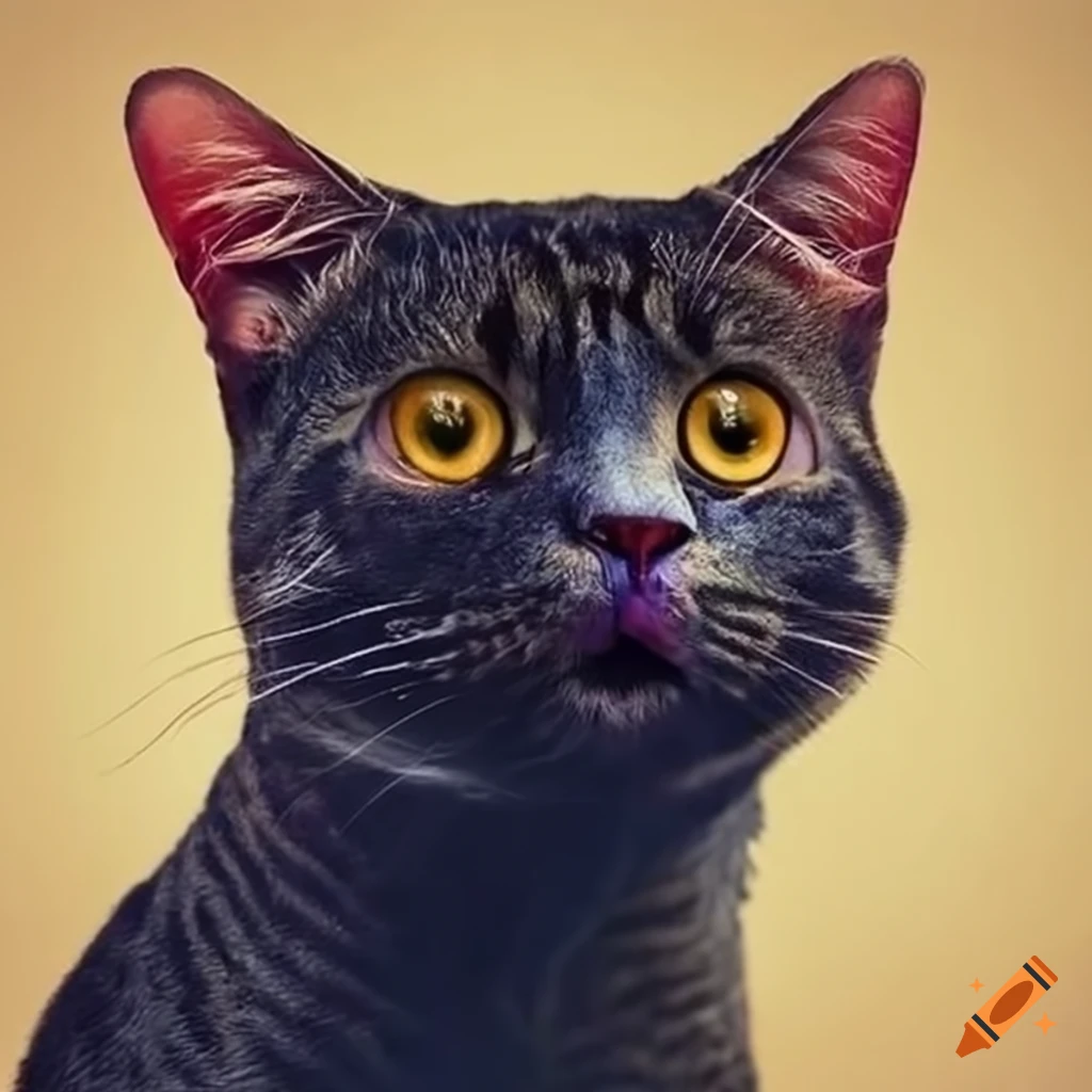 Art of a cat transforming into a person on Craiyon