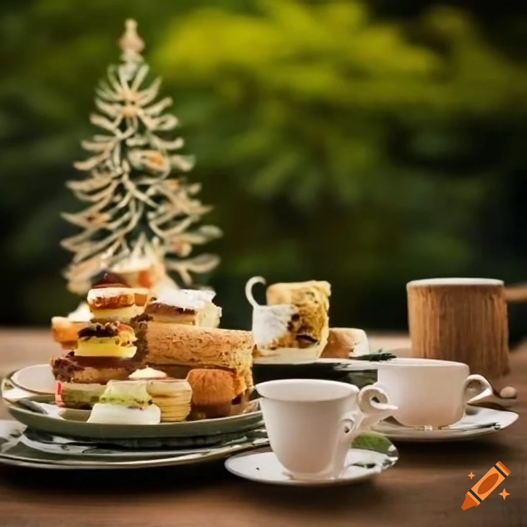 Garden tour voucher with english afternoon tea, christmas tree in ...