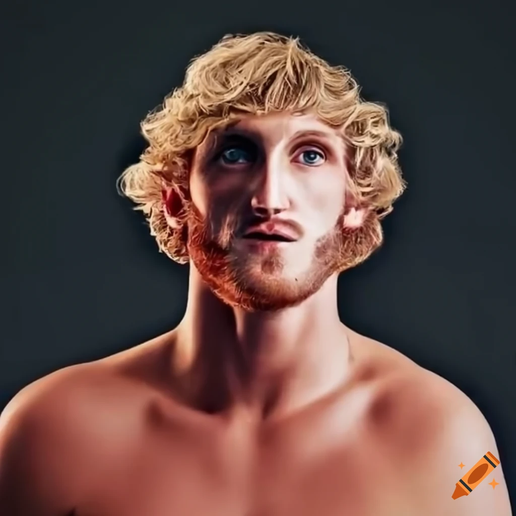 Logan paul paper cutout on Craiyon
