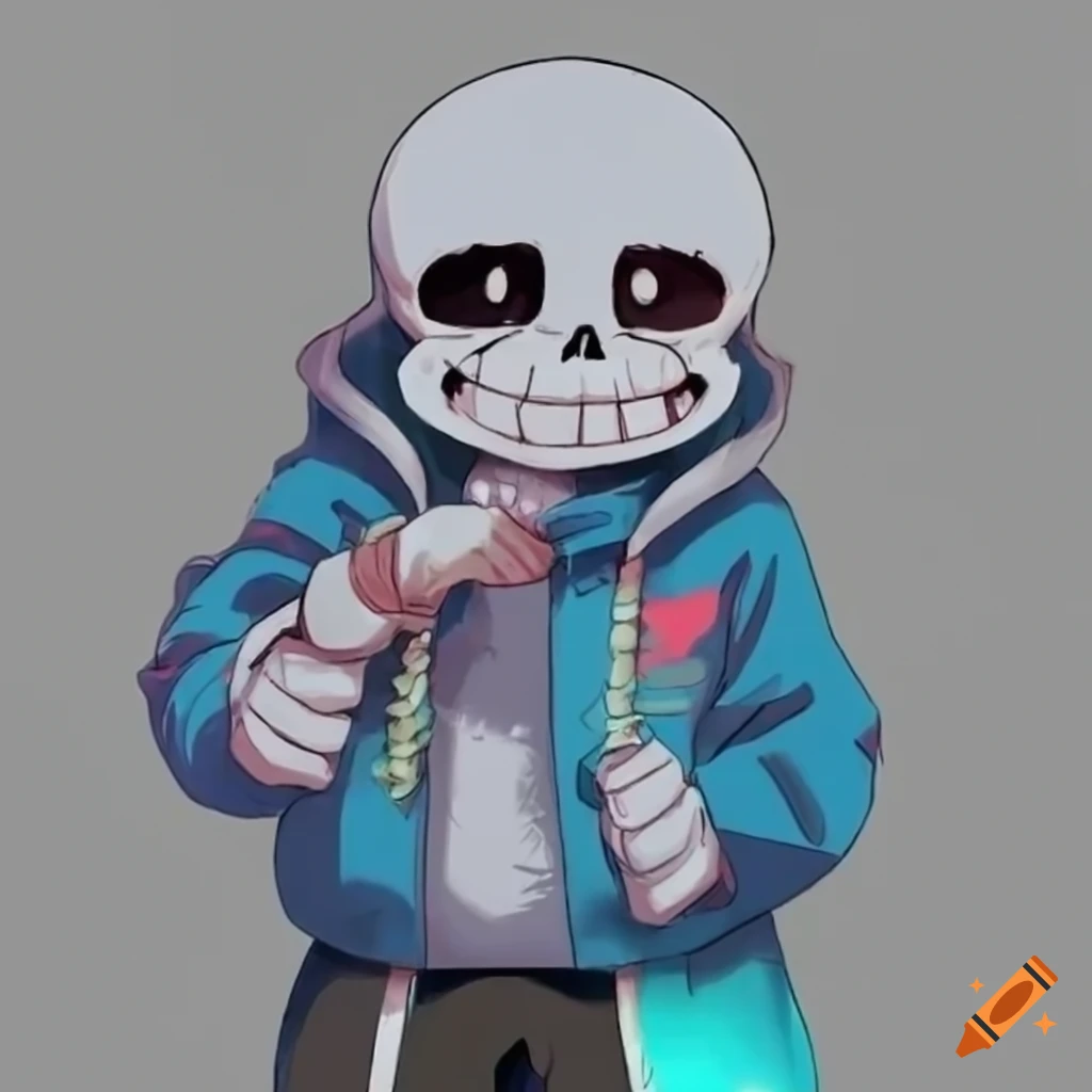 Sans the skeleton on Craiyon