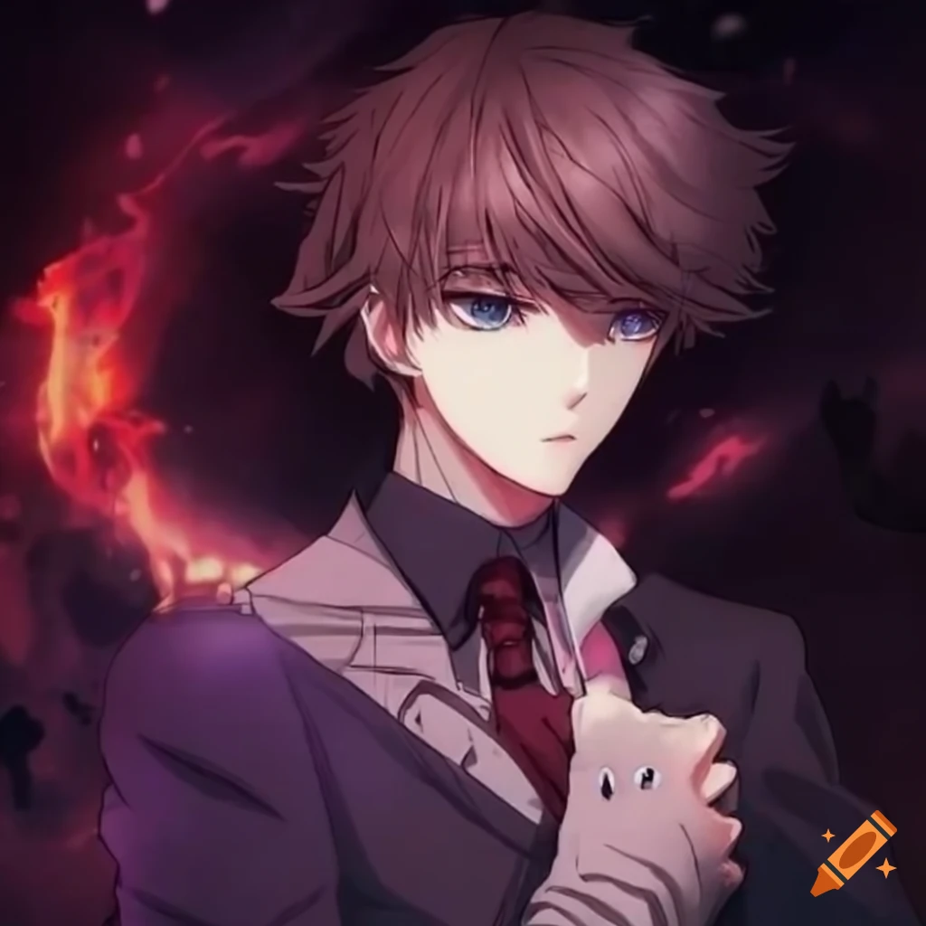 Anime character in a dramatic pose on Craiyon