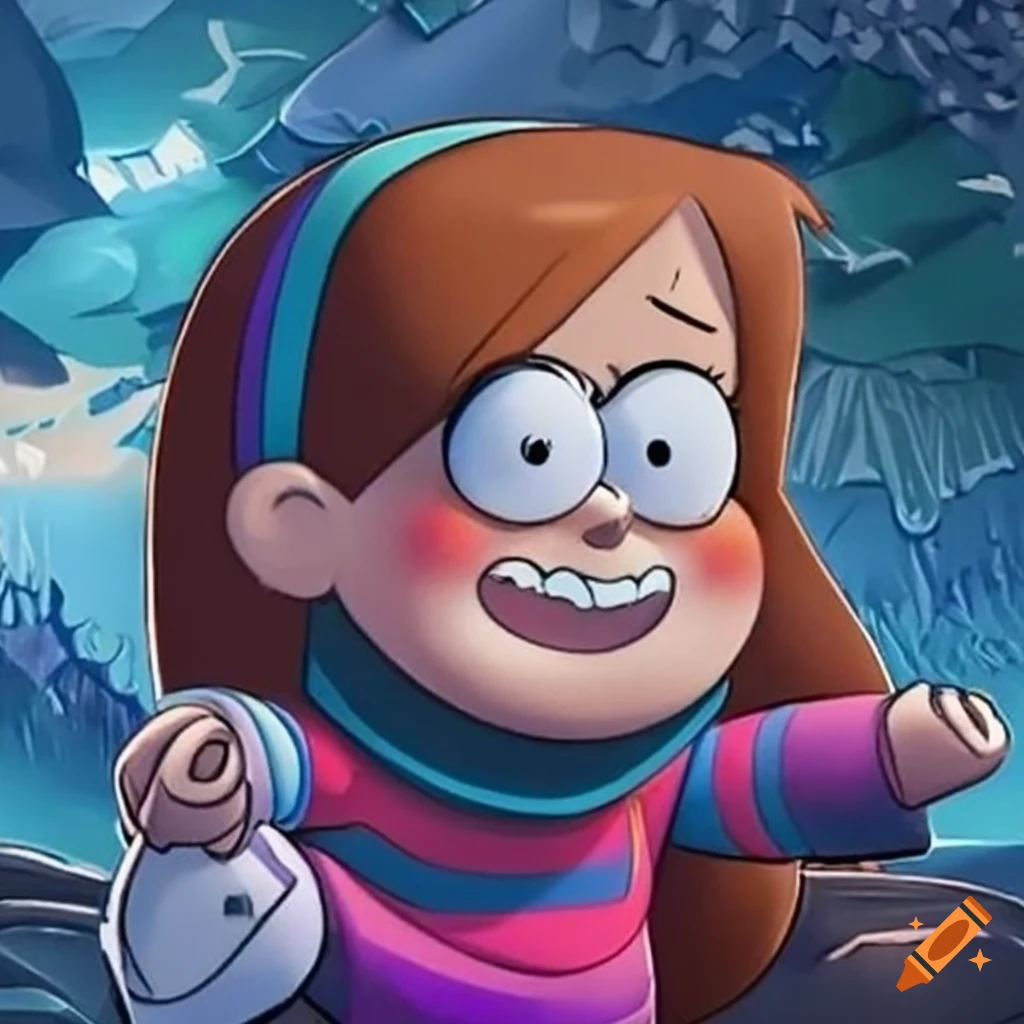 Mabel pines cartoon character on Craiyon