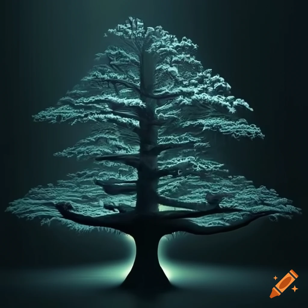 Fractal trees on Craiyon