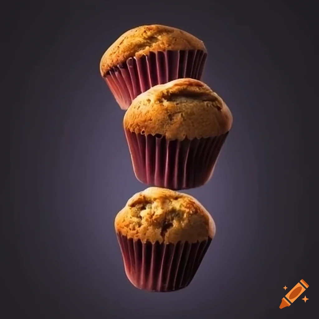 Flying muffins in space on Craiyon