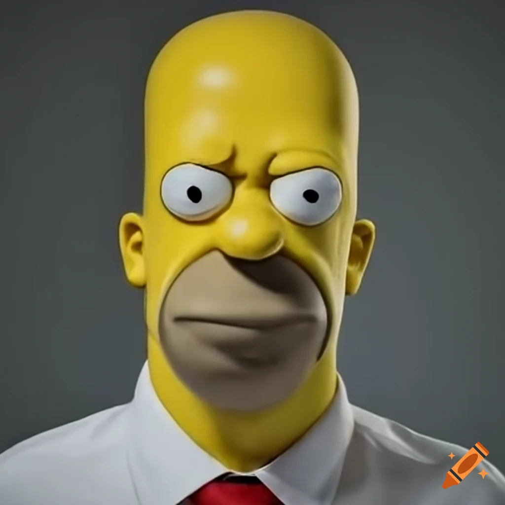 Homer simpson character on Craiyon