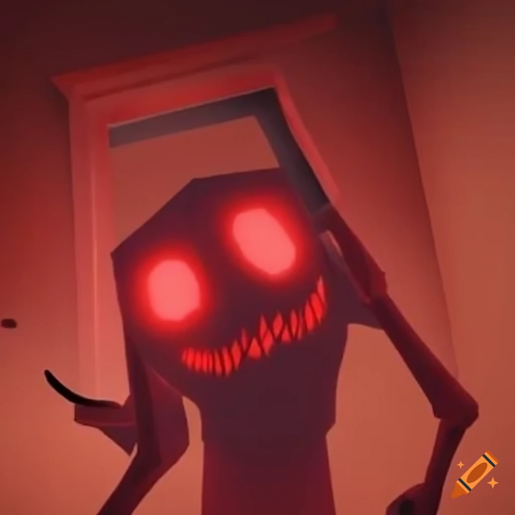 Red entity from roblox named illusion on Craiyon