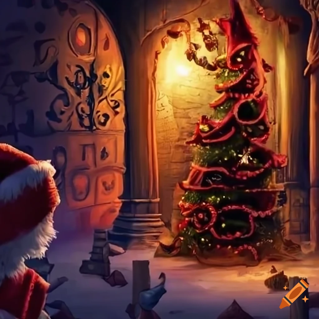 Christmas dungeon on Craiyon