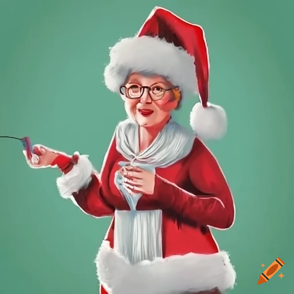 Mrs claus on Craiyon