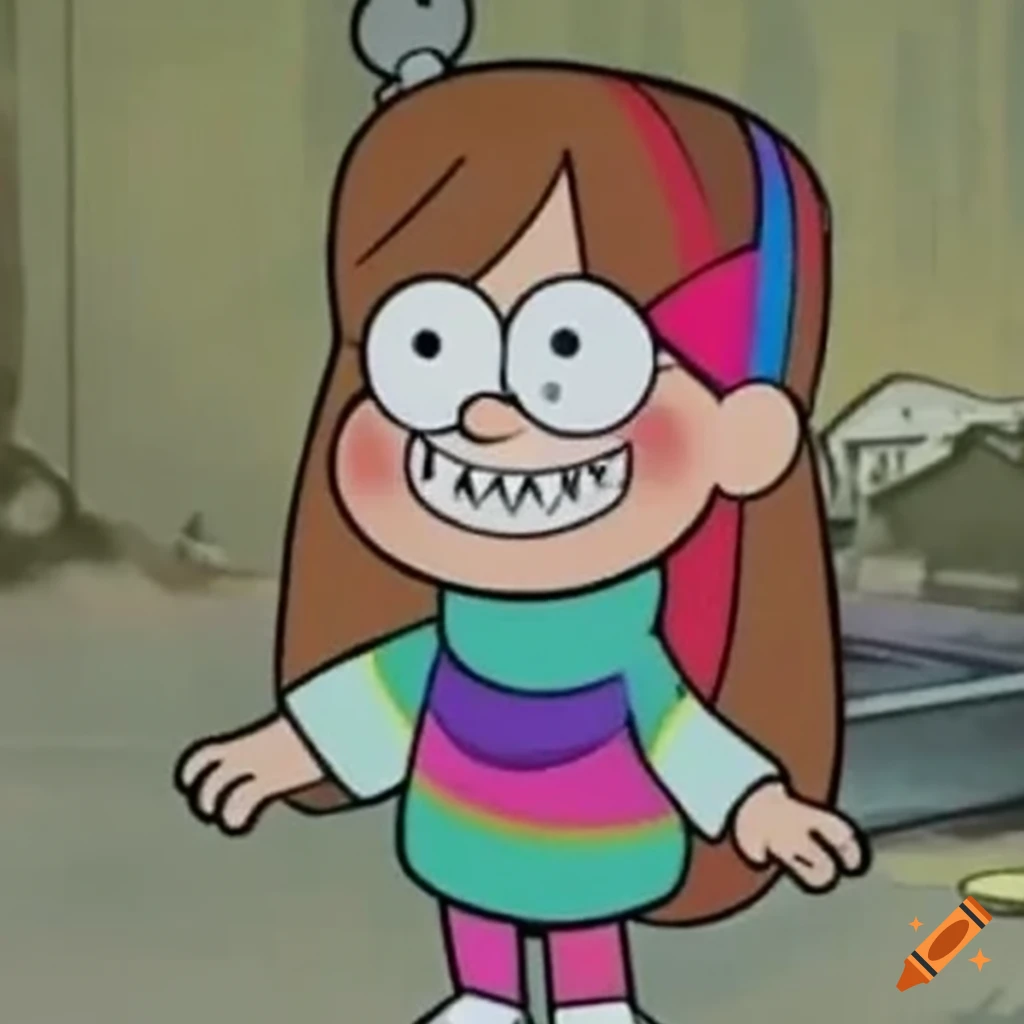 Mabel pines transforming into a robot on Craiyon