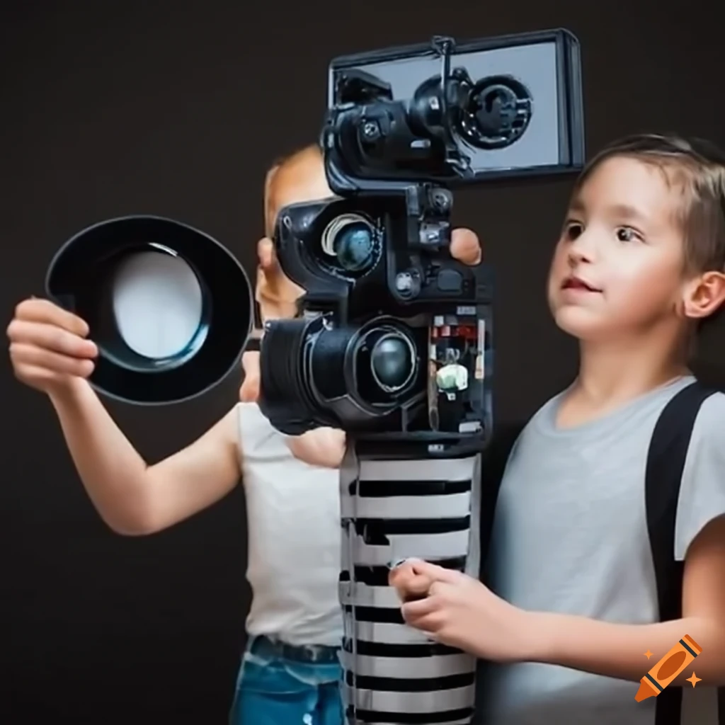 Kids making movies on Craiyon
