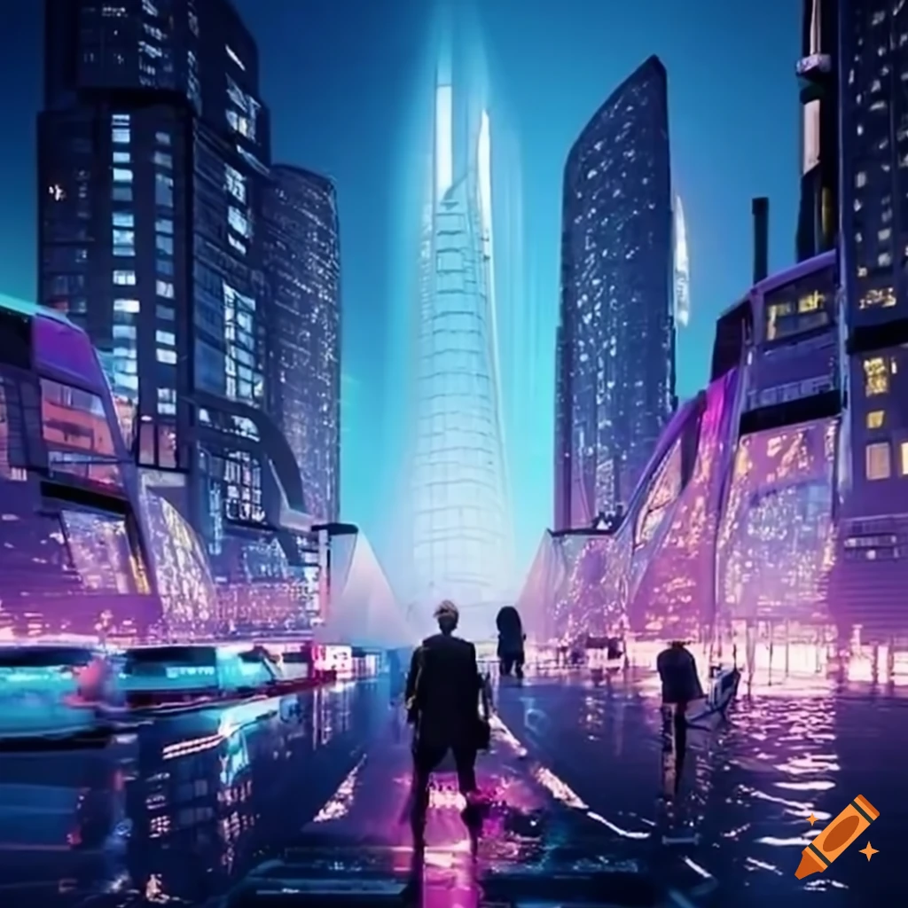 Futuristic Russia in 2050 with cutting-edge technology and sustainable ...