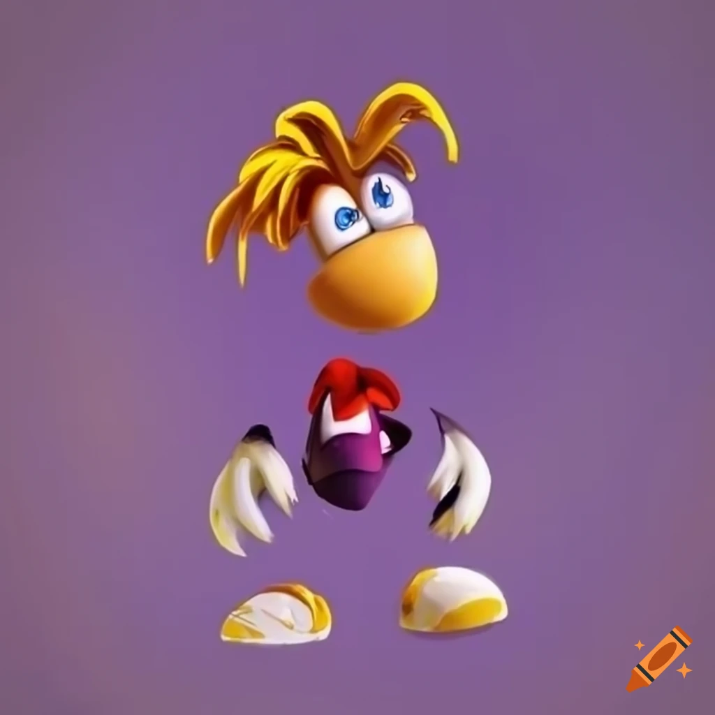 Rayman 1 plum inspired character design on Craiyon