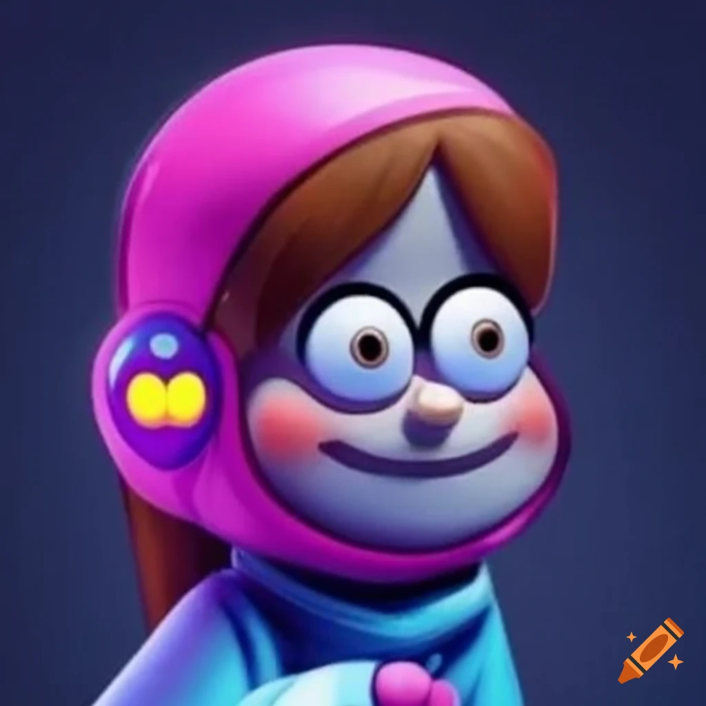 Mabel pines transforming into a robot on Craiyon