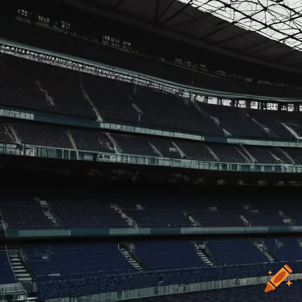 Inside view of a stadium on Craiyon
