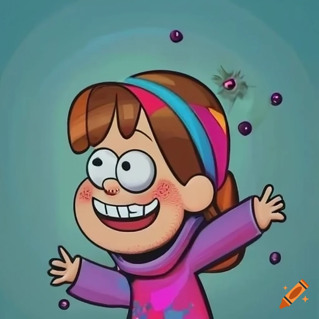 Mabel pines transforming into a robot on Craiyon