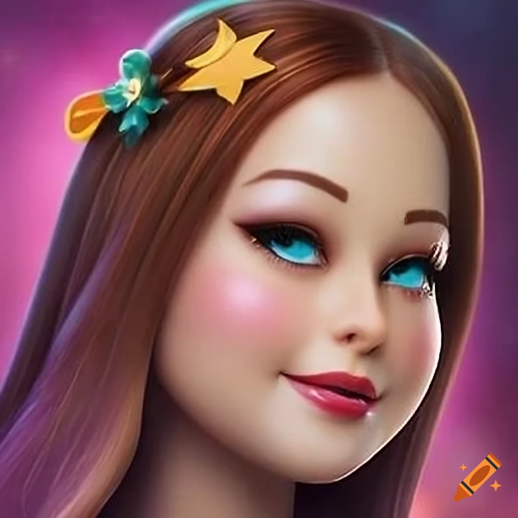 Photo-realistic mabel pines as the goddess venus on Craiyon