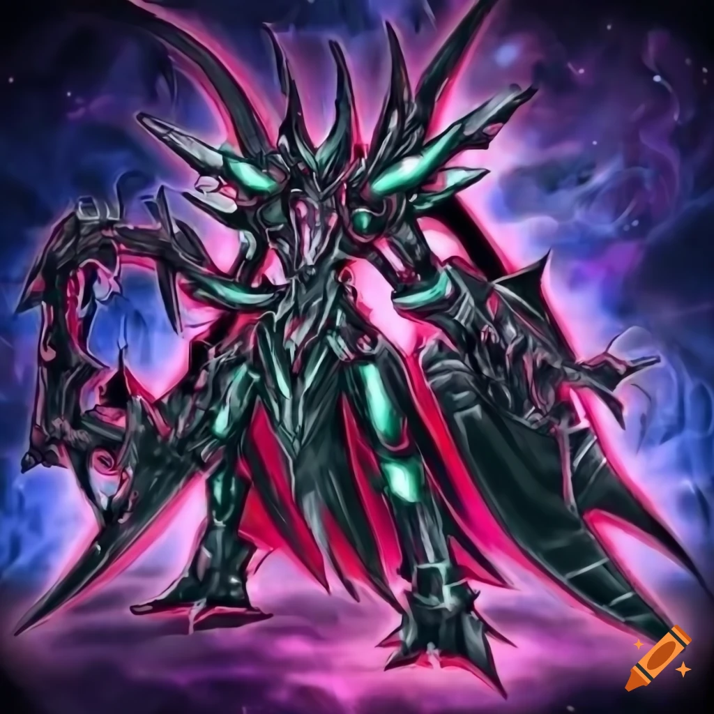 Dark machine infernoid orochi in yugioh artwork style on Craiyon