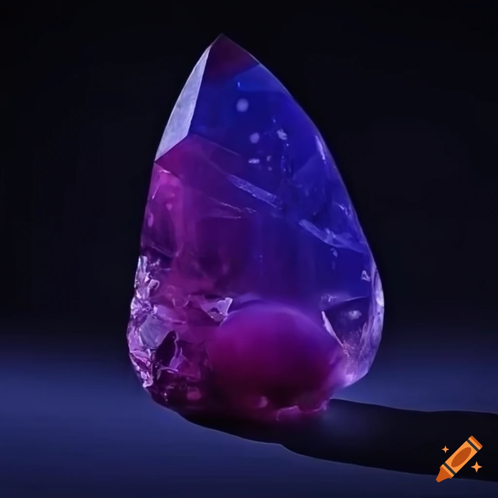 Shiny crystals on Craiyon