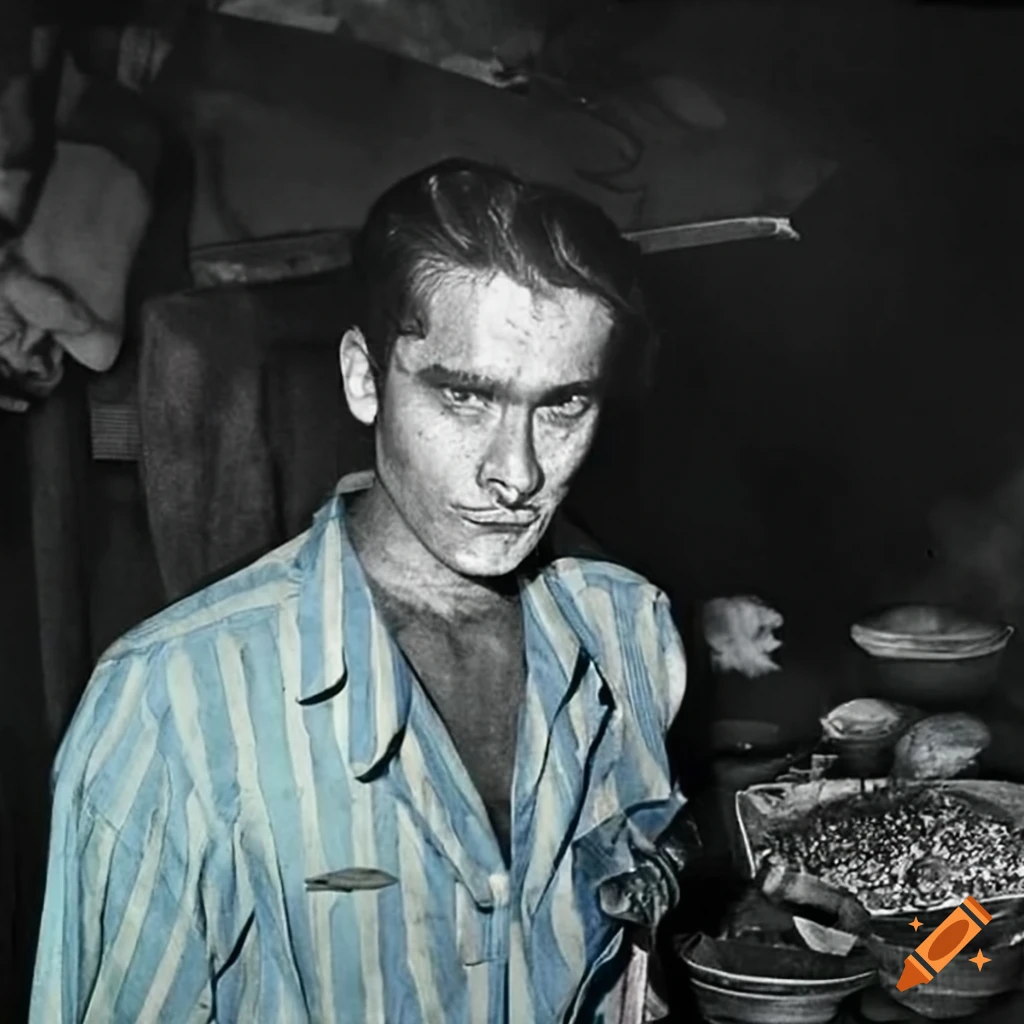 Sean Flynn in a marketplace during the Vietnam War on Craiyon