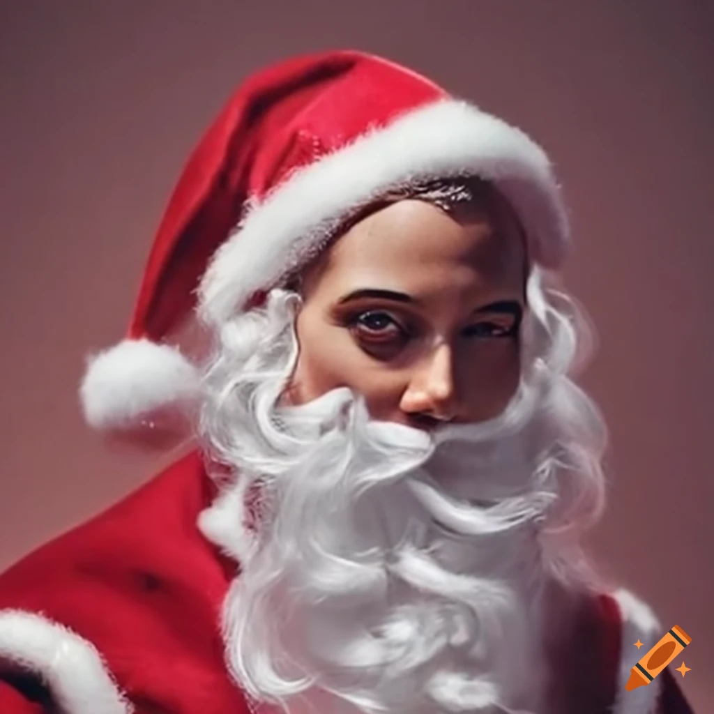 Marouane chamakh dressed as santa claus in front of a christmas tree on ...