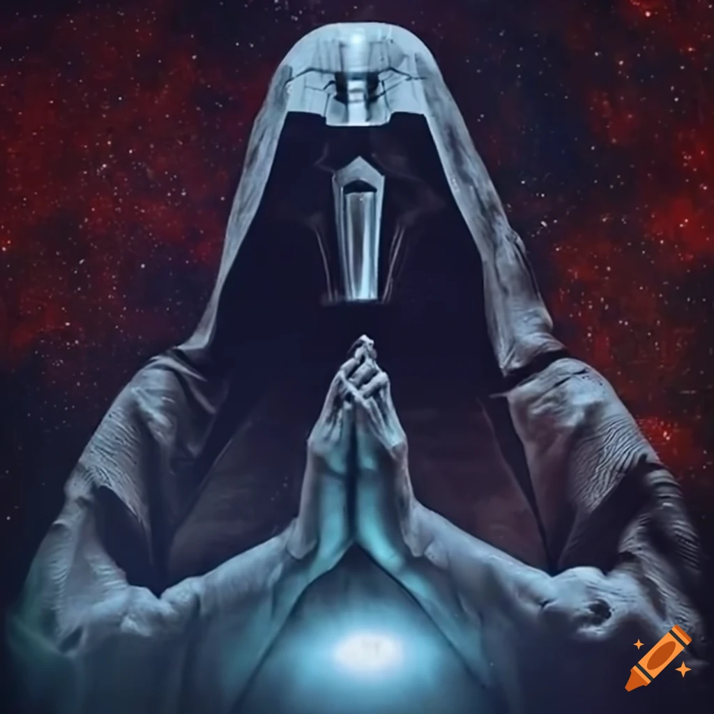 Sith meditating in space on Craiyon