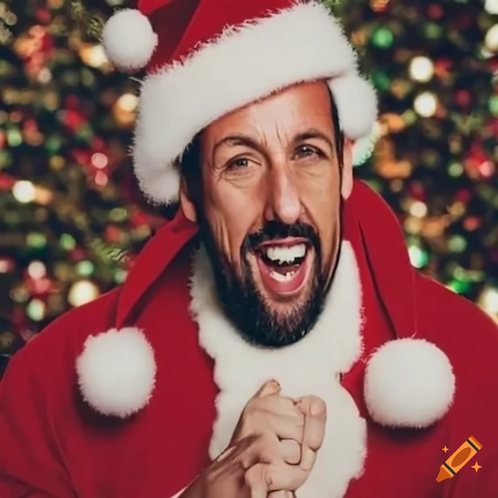 Adam Sandler in Santa Claus outfit on Craiyon