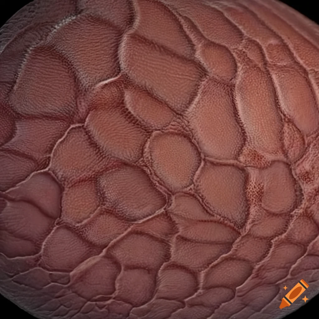 Wrinkle pattern of a plum's outer skin on Craiyon