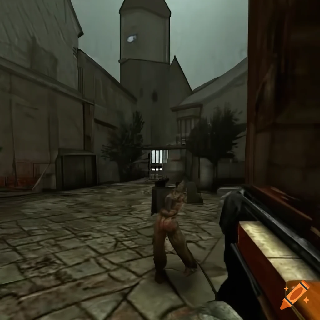 Half-life 2 first person perspective on Craiyon
