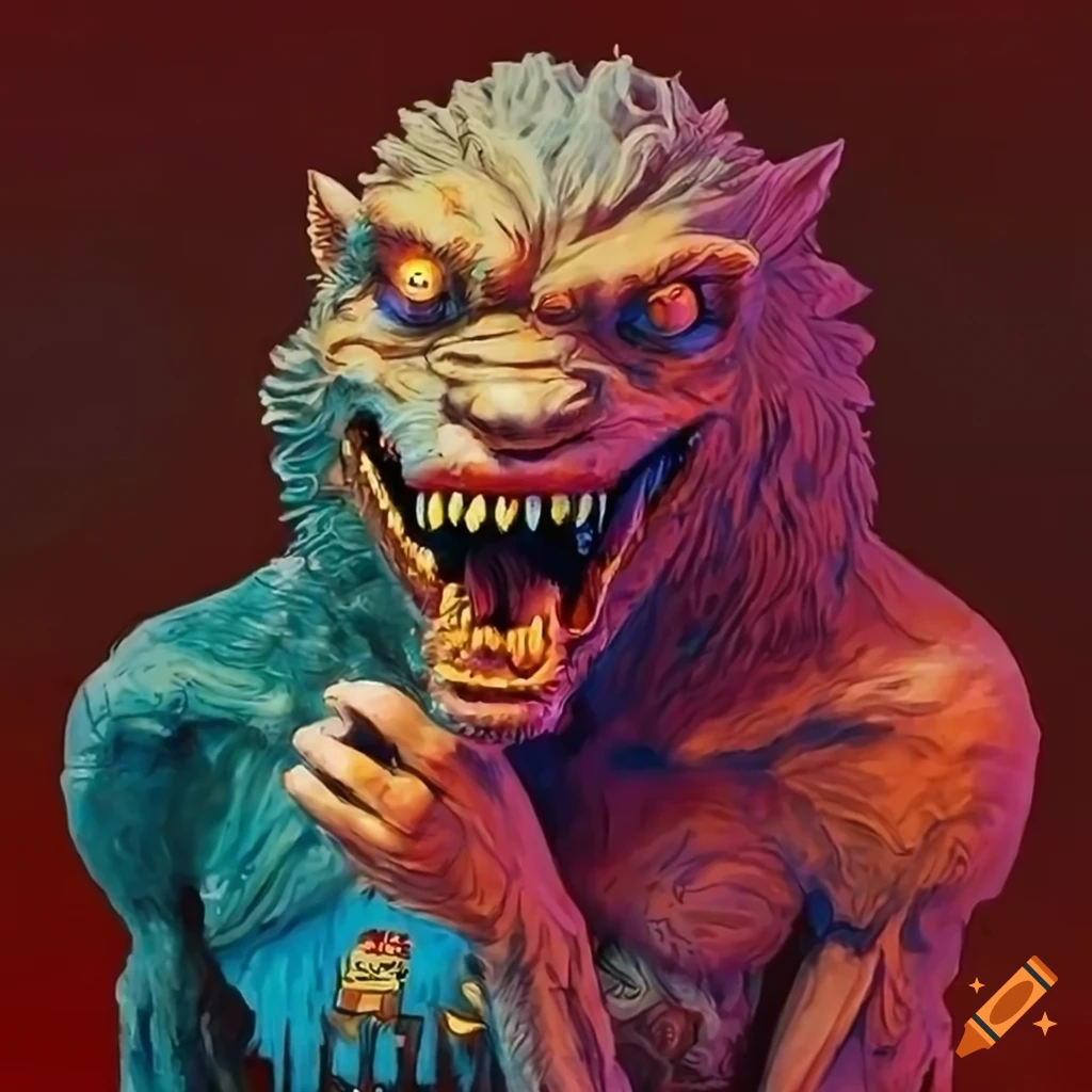 Sensational arcade game sculpture inspired by the werewolf lsd graphic ...