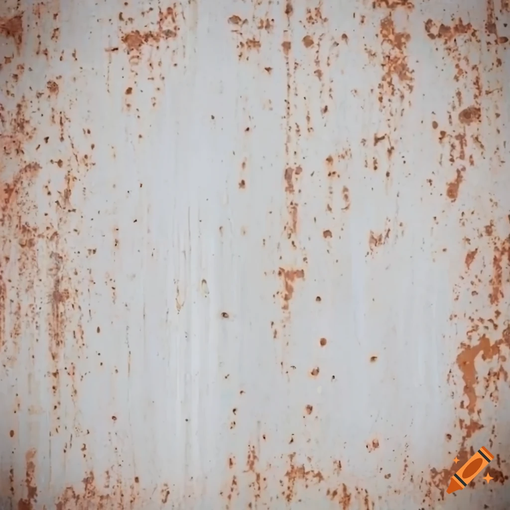 White rusty metal wall texture on Craiyon
