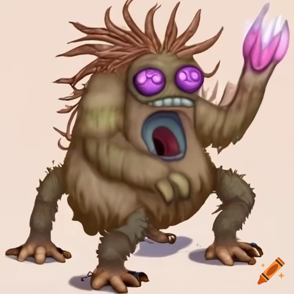 My singing monsters earth-knottshurr creature on Craiyon